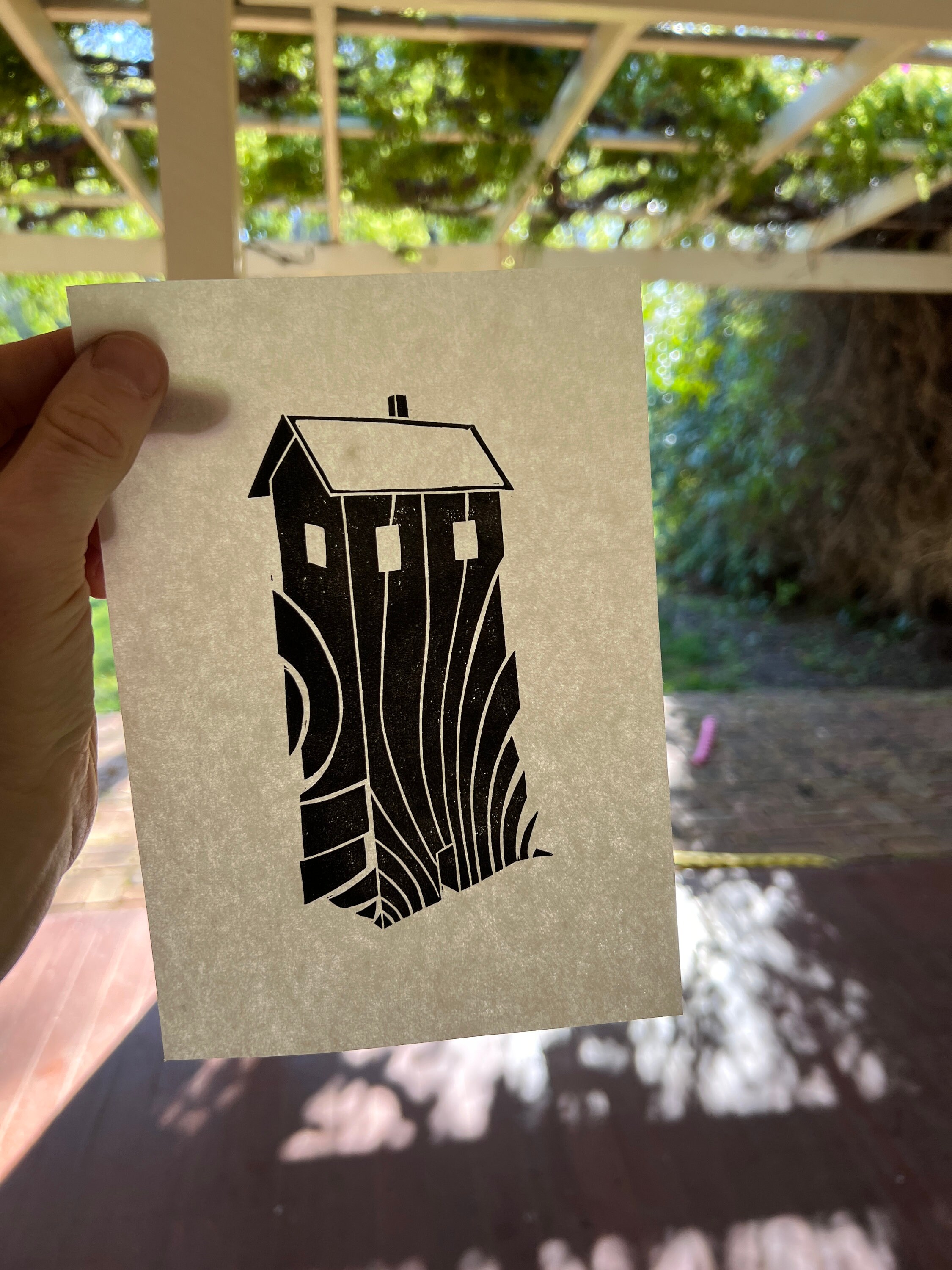 House, Original Linocut, Limited Edition, Relief Print - Etsy