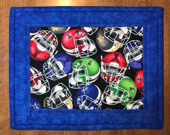 Football Mug Rug | Etsy