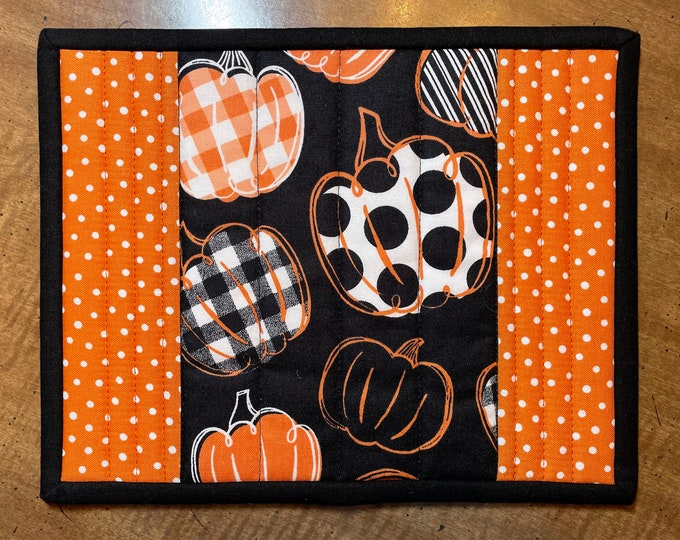 Quilted Fall Mug Rug Autumn Leaves Item 539 - Etsy