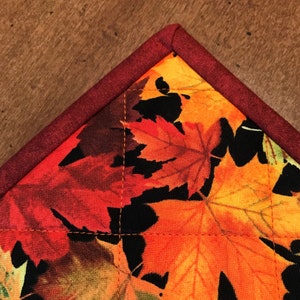 Quilted Fall Mug Rug, Autumn Leaves, Item 539 - Etsy