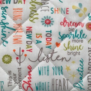 Quilted Mug Rug Inspirational Sayings Item 684 - Etsy