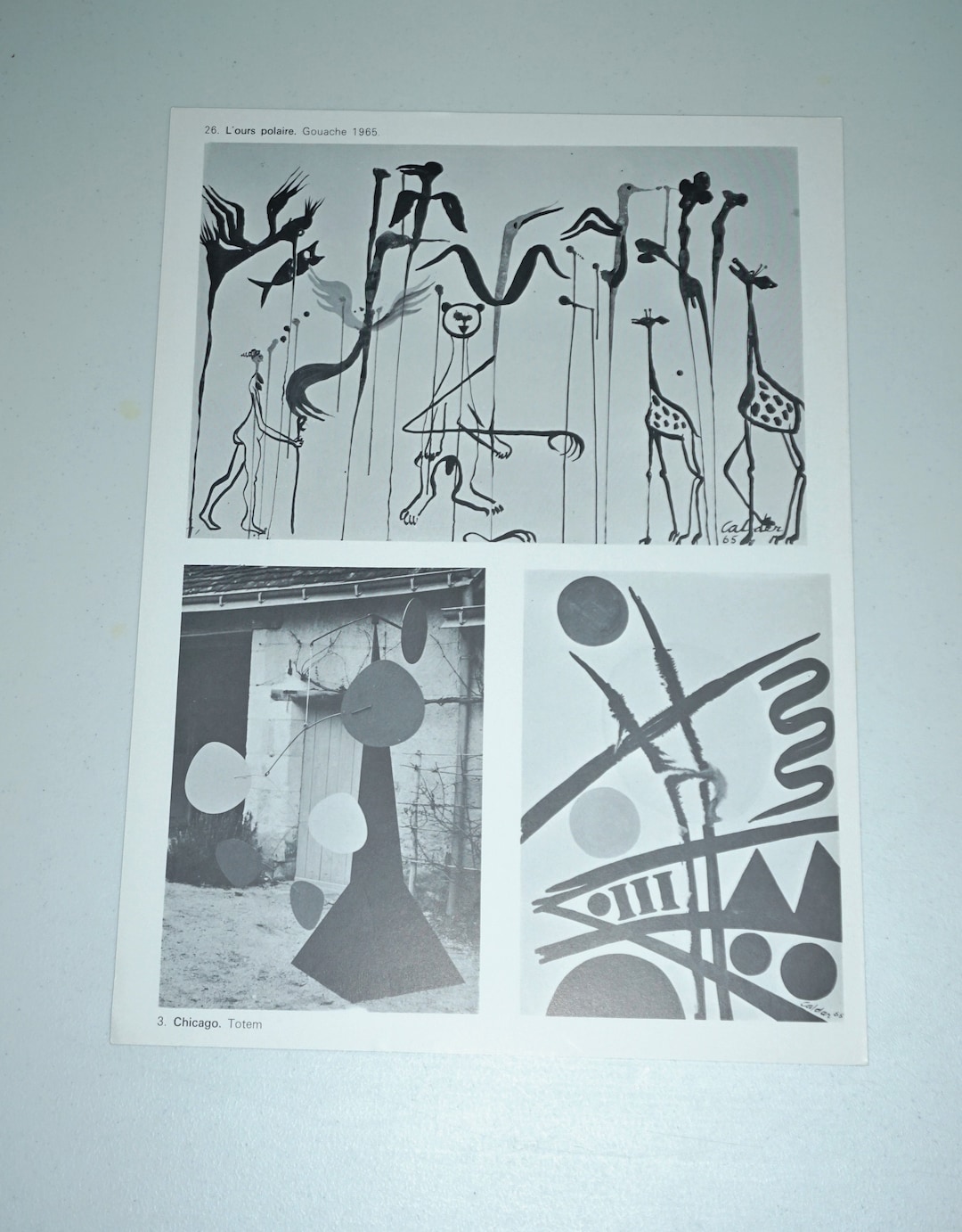 1970's Alexander Calder, Black and White, Abstract Art Lithograph ...