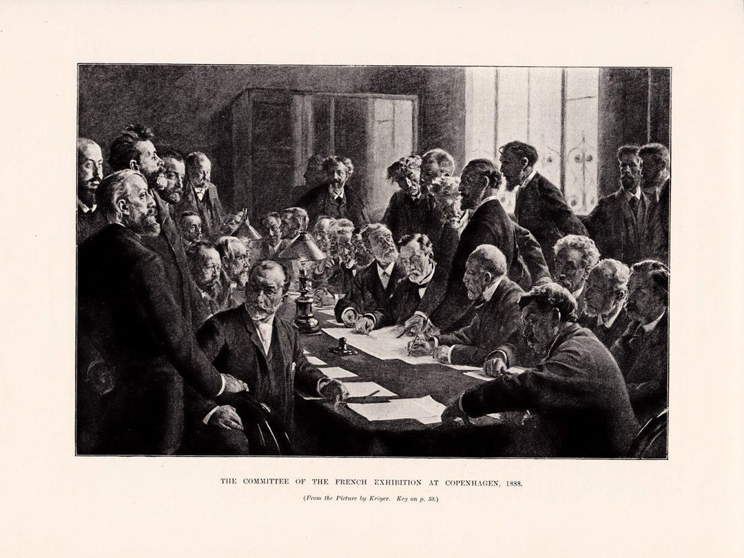 Late 1800's, Black and White, the Committee of the French Exhibition ...