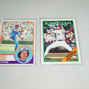 Expos 1980's Randy Lerch Neal Heaton Baseball | Etsy