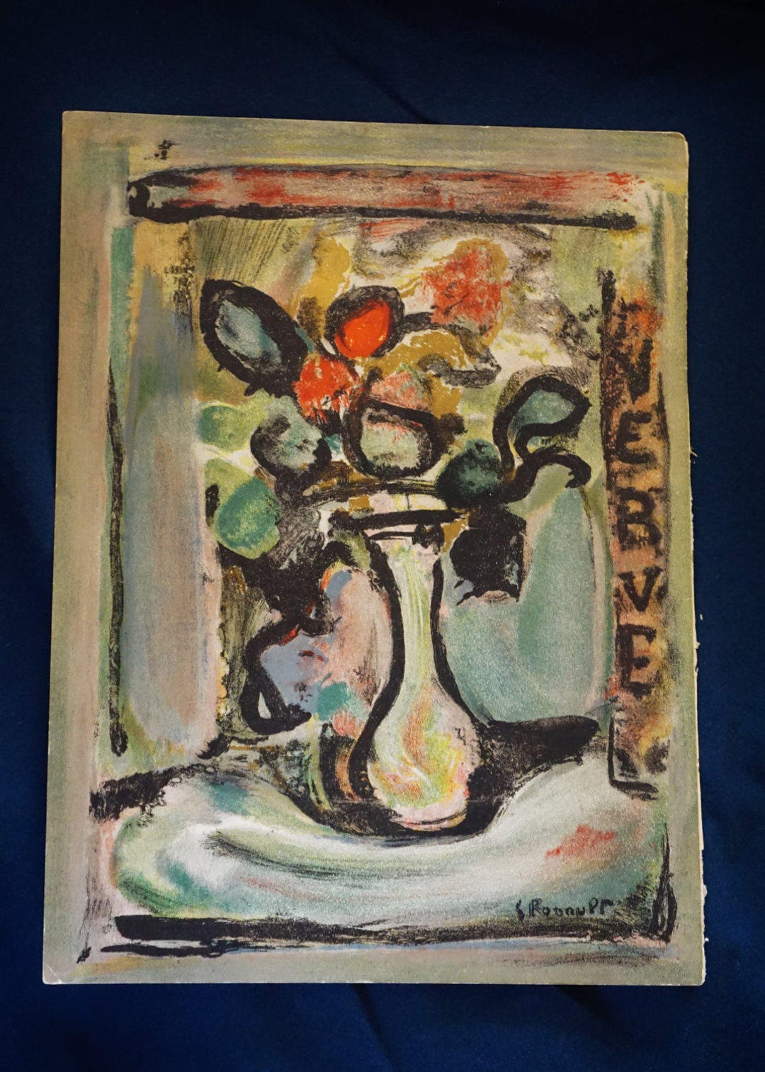 Georges Rouault Lithograph, "still Life" Art, Vintage 1930's Verve Art ...