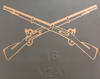 Crossed rifles | Etsy