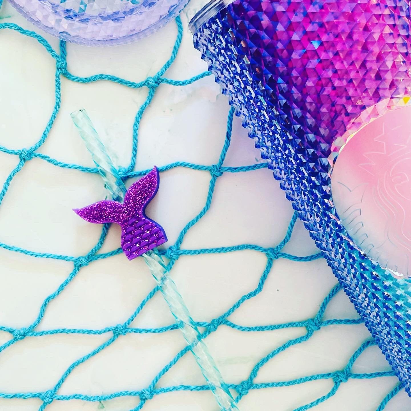 Mermaid Straw Toppers - Etsy
