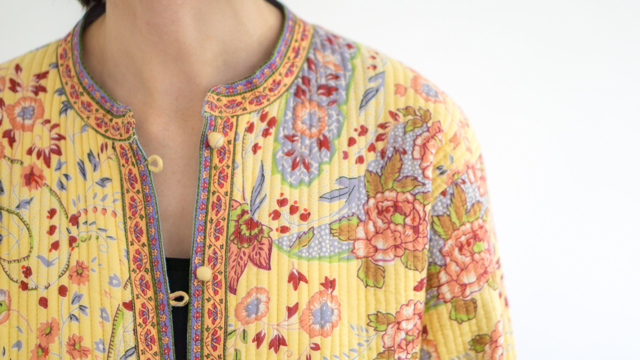 Vintage Quilted Jacket, Lightweight Jacket, Vintage Summer Jacket ...