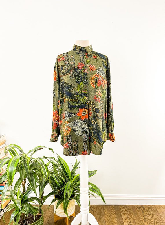 Vintage shirt womens top - Gem