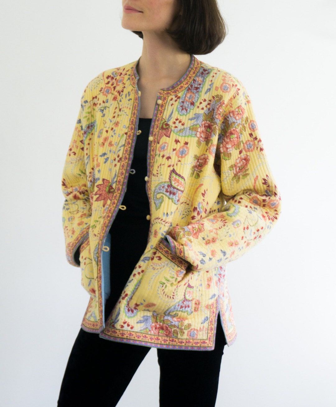 Vintage Quilted Jacket, Lightweight Jacket, Vintage Summer Jacket ...