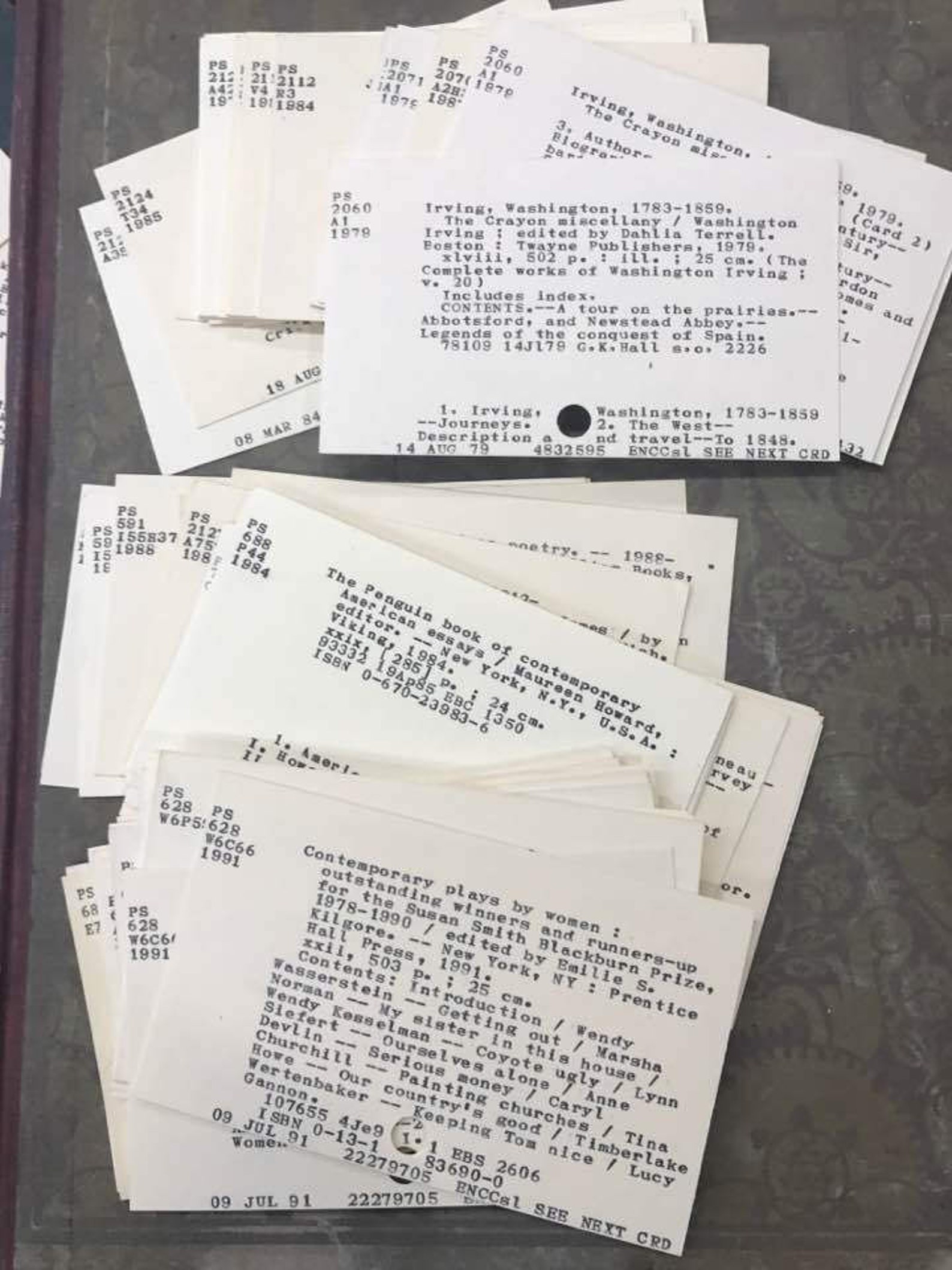 50 Vintage Library Catalog Cards | Etsy