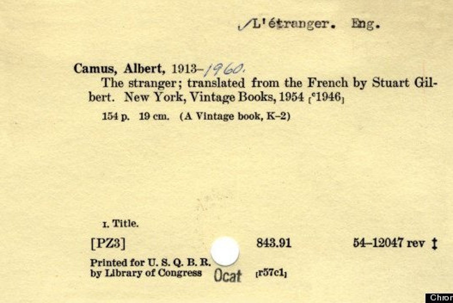 50 Vintage Library Catalog Cards | Etsy