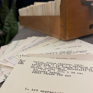 50 Vintage Library Catalog Cards - Etsy