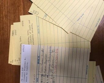 Library card catalog | Etsy