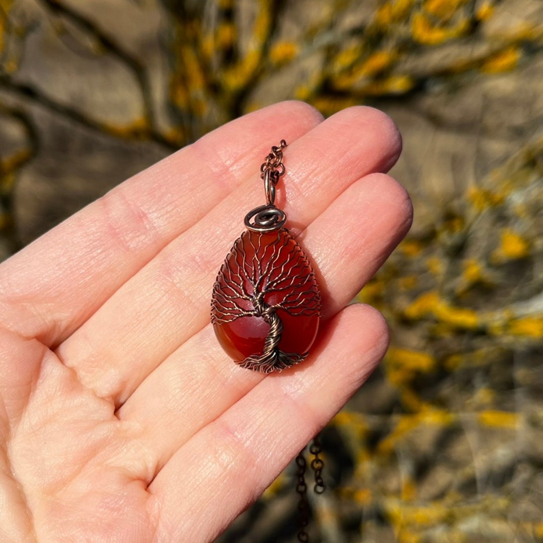 13th Year Anniversary Tree of Life Pendant, Viking Wire Wrapped ...
