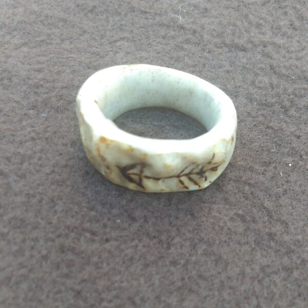 Deer Antler Skull Ring - Etsy