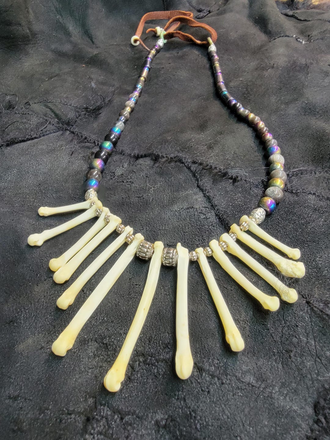 Skunk Bone Totem Necklace - Etsy
