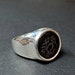 Saturn Chronos Heavy Signet Ring Made to Order 14mm Gem - Etsy