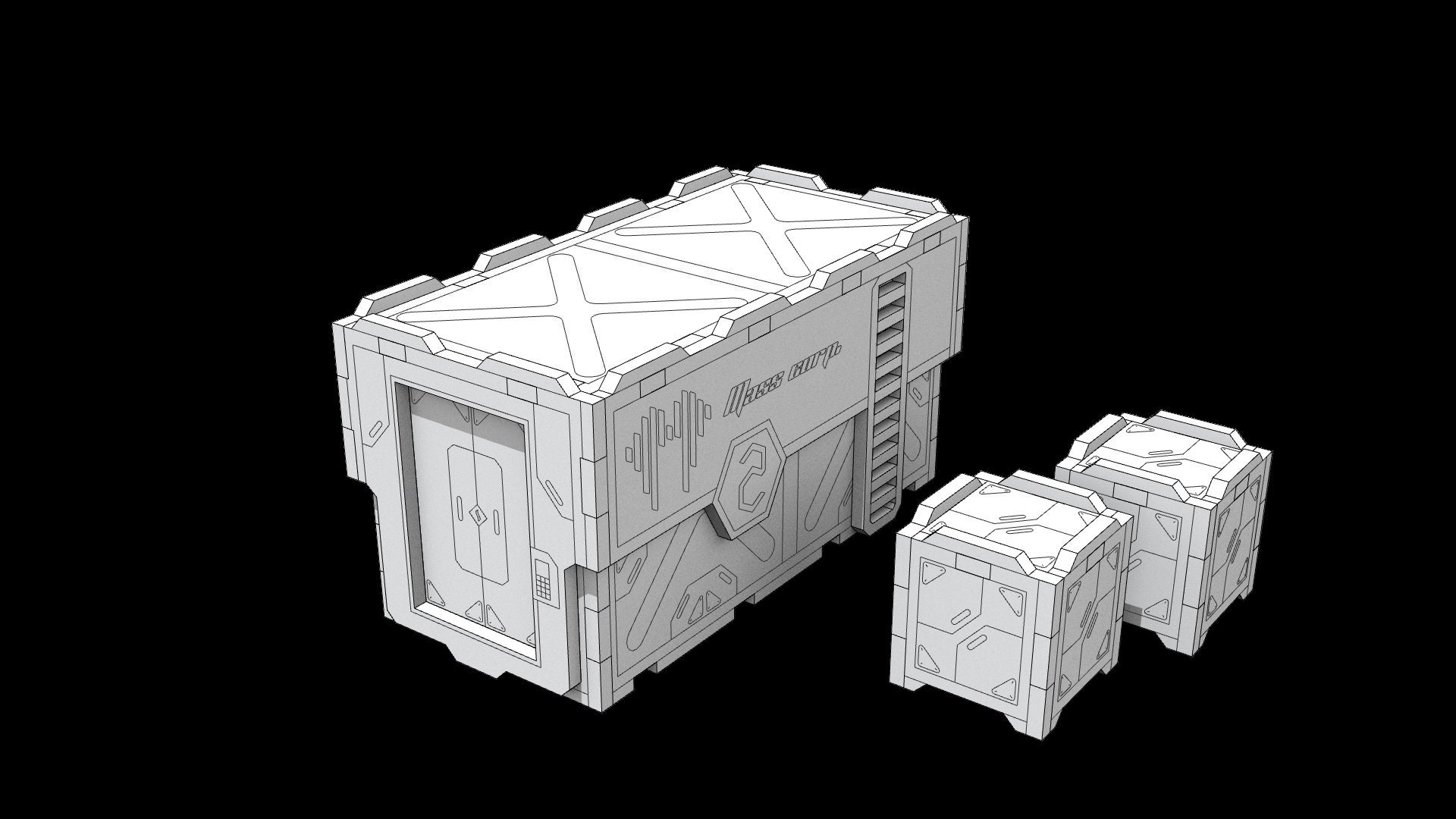 High-tech Container 2 Small Boxes - Etsy