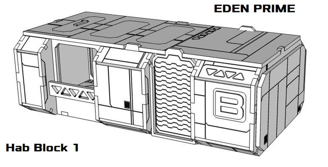 Eden Prime Buildings - Etsy