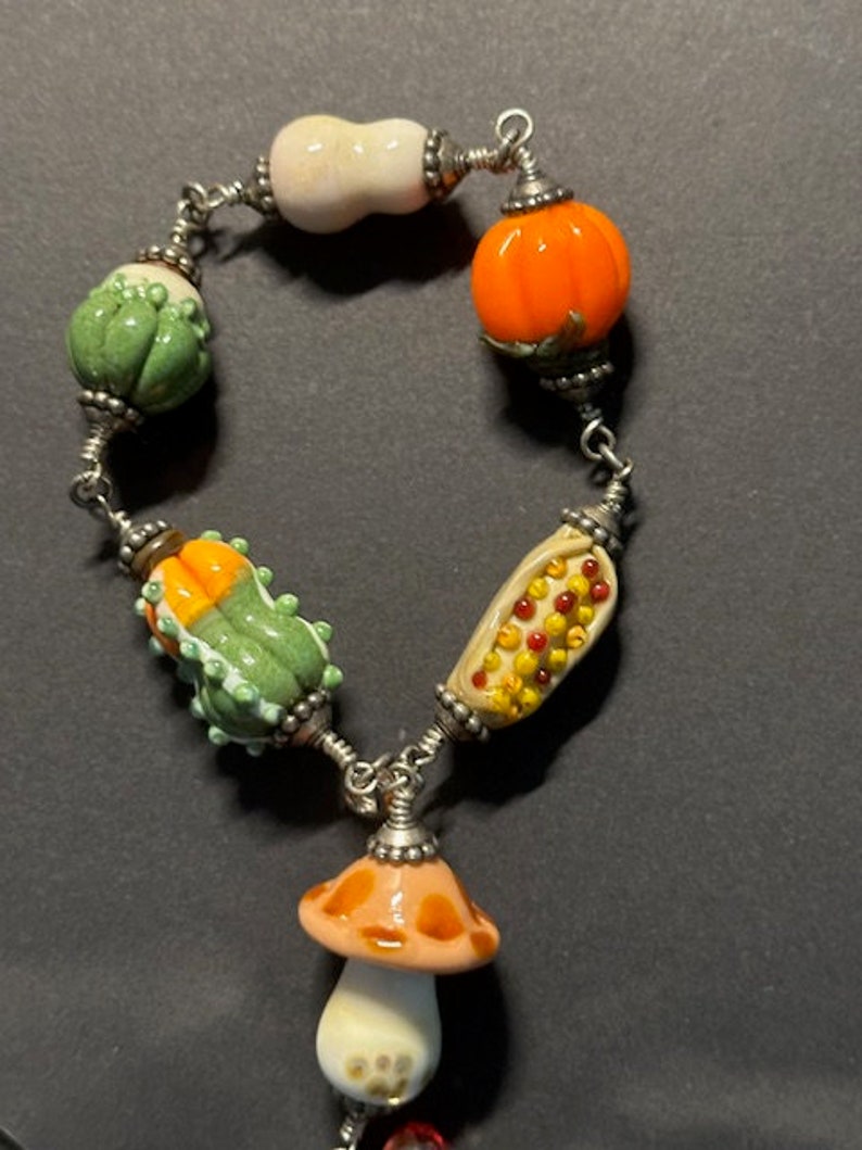 Winter Vegetable Glass Bead Braceleet Custom Made - Etsy