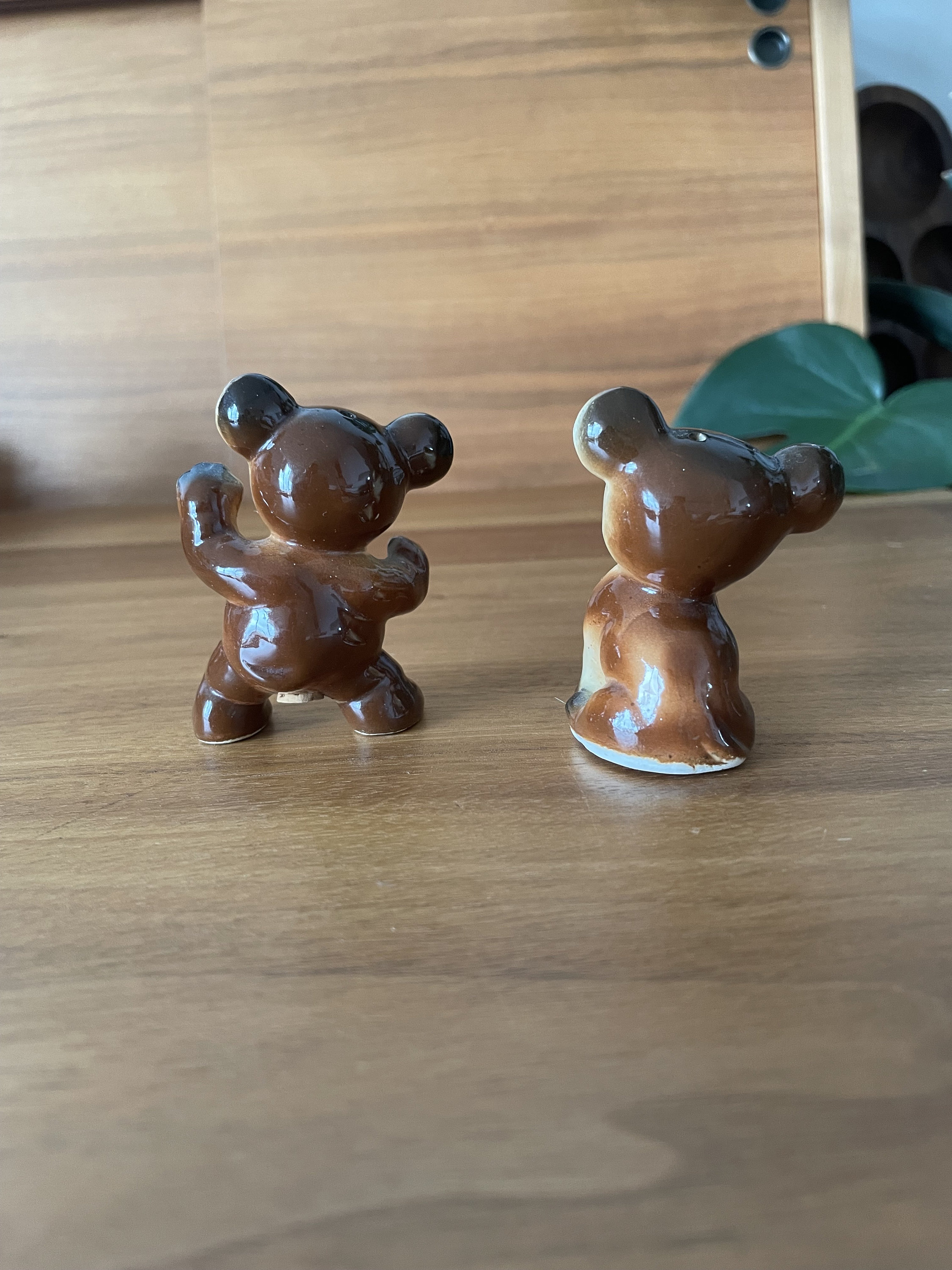 Vintage MCM 50's/60's Anthropomorphic Cub Couple Salt & Peppershakers ...