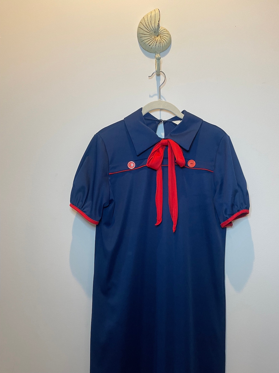 Vintage MCM 1970's Sears Roebuck Sailor Dress Shift Dress |sailor Moon ...