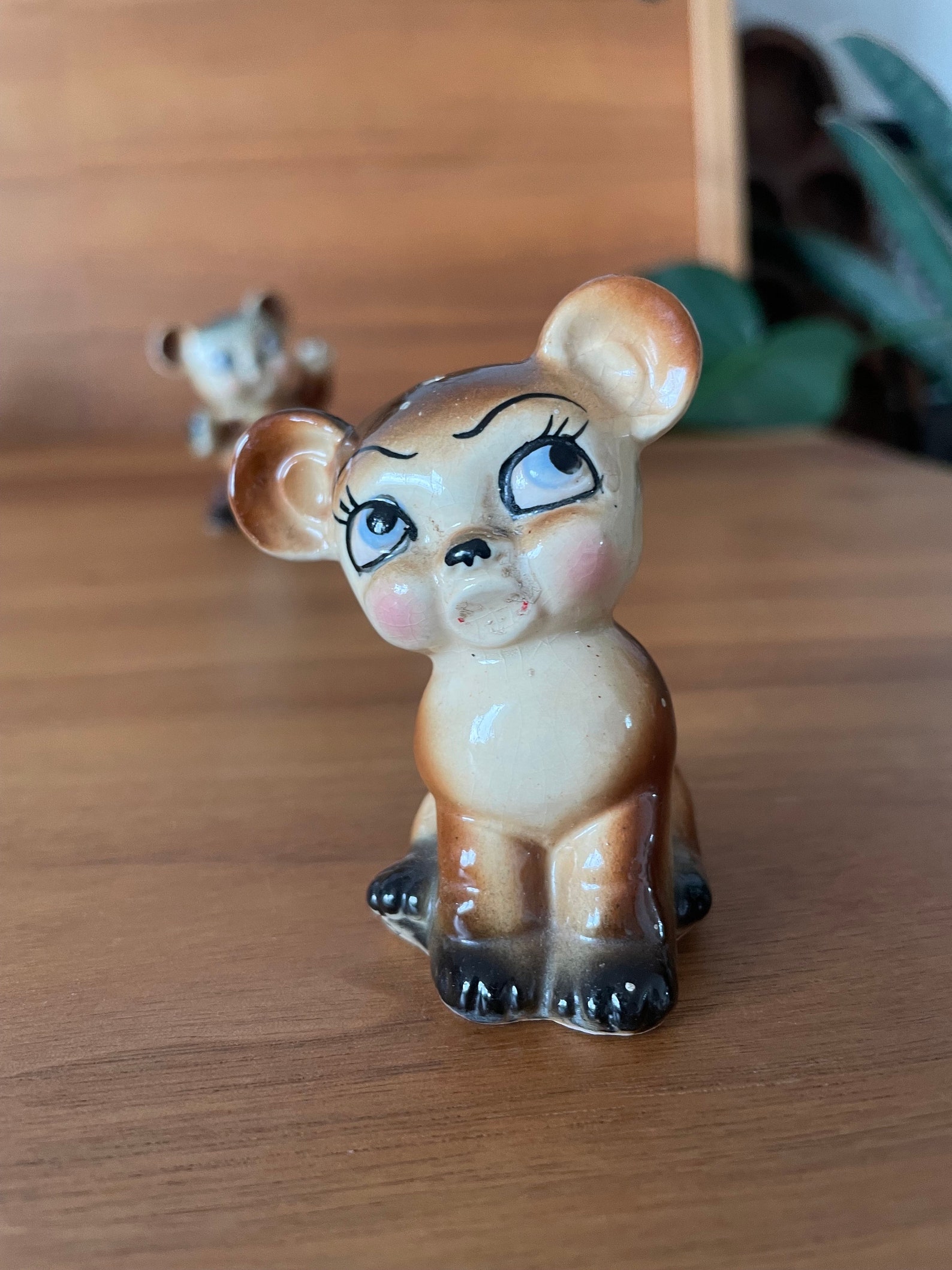 Vintage MCM 50's/60's Anthropomorphic Cub Couple Salt - Etsy