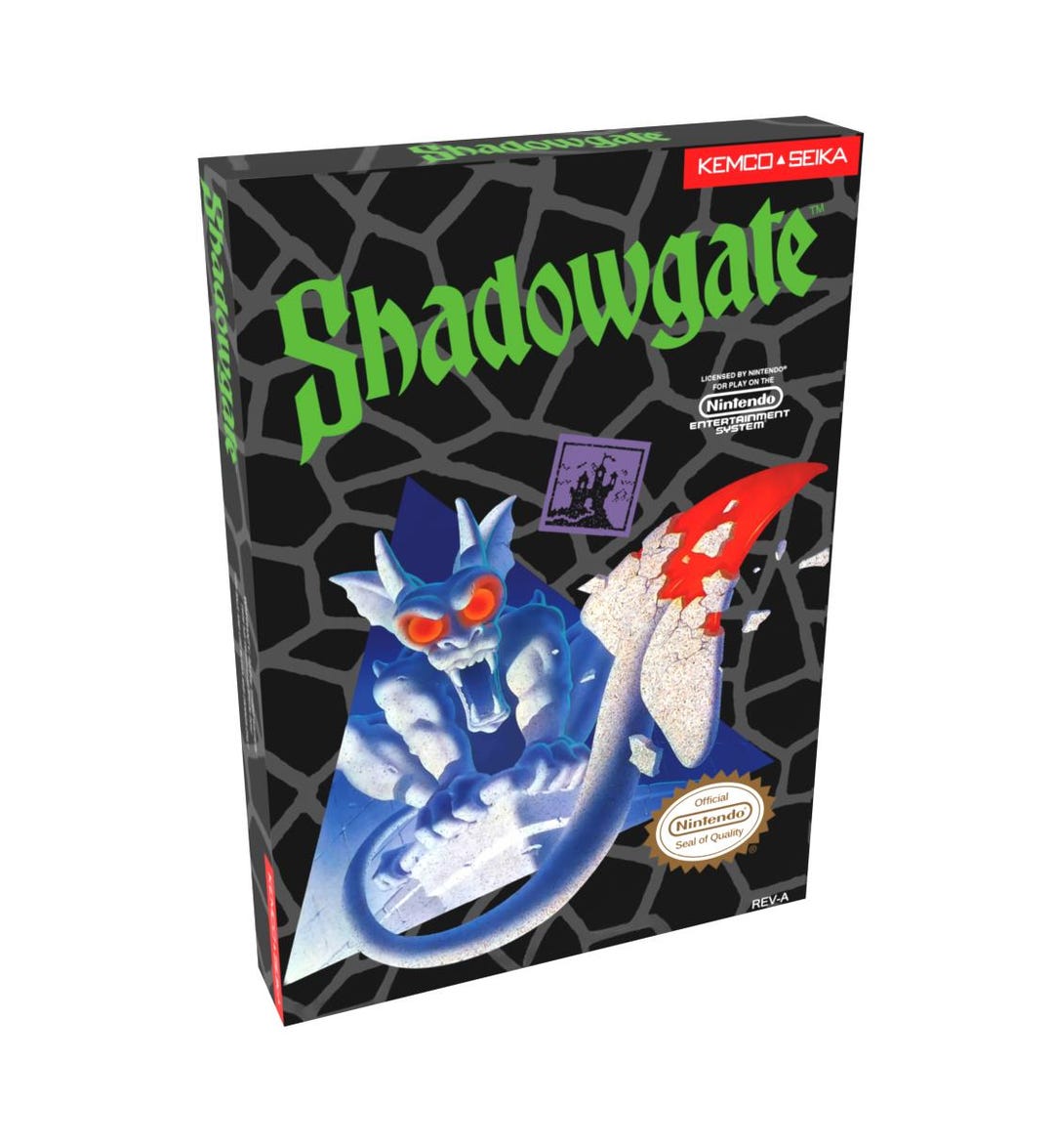 Shadowgate | NTSC | Nintendo | NES | En | Reproduction Box - Etsy