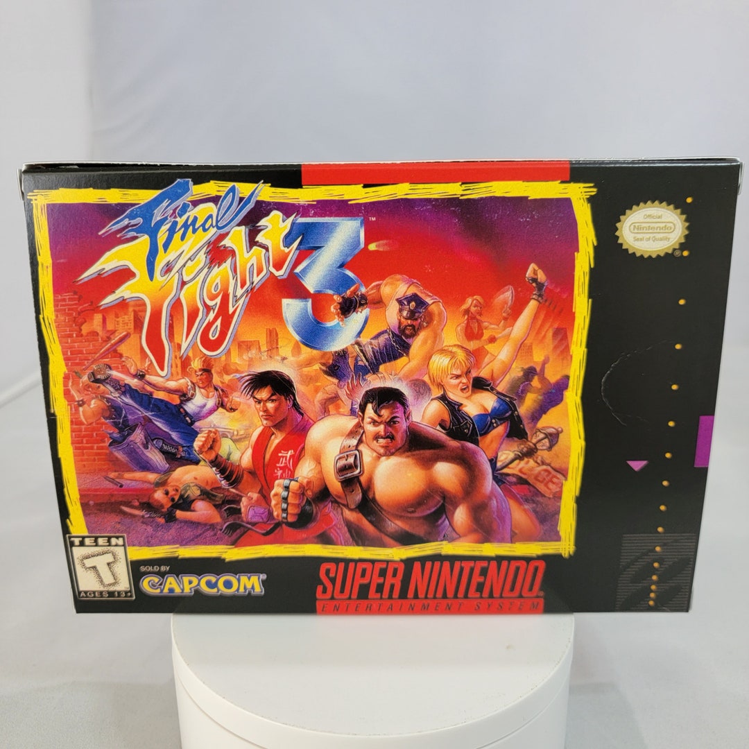 Final Fight 3 | NTSC | Super Nintendo | SNES | En | Reproduction Box ...