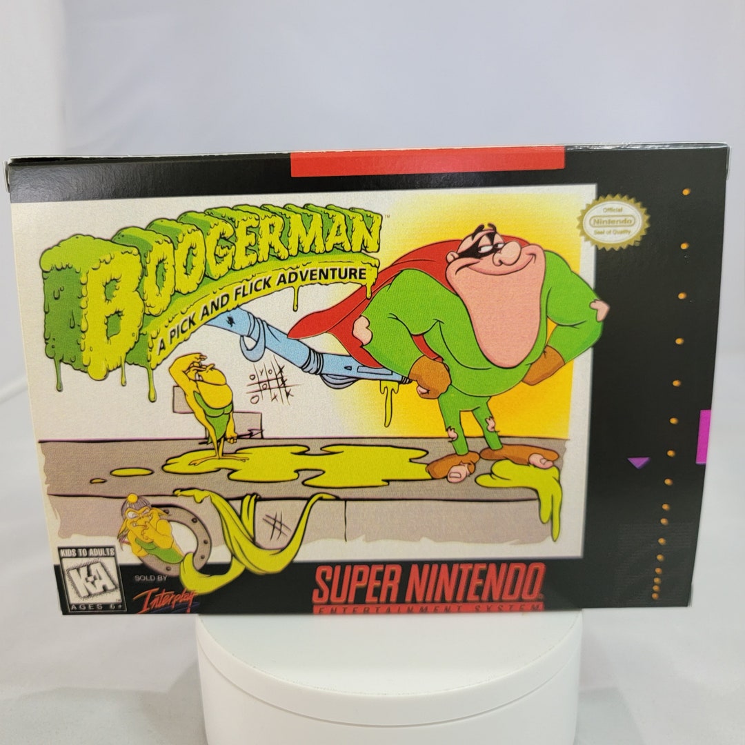 Boogerman | NTSC | Super Nintendo | SNES | En | Reproduction Box and ...