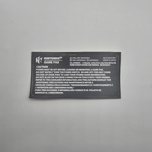 N64 Replacement Label and Authentic Cartridge Shell - Pick Your Game ...