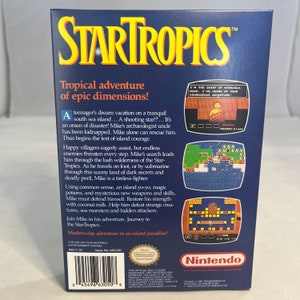Startropics | NTSC | Nintendo | NES | En | Reproduction Box - Etsy