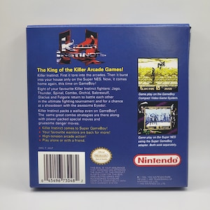 Killer Instinct | NTSC | Gameboy | GB | En | Reproduction Box and Inner ...