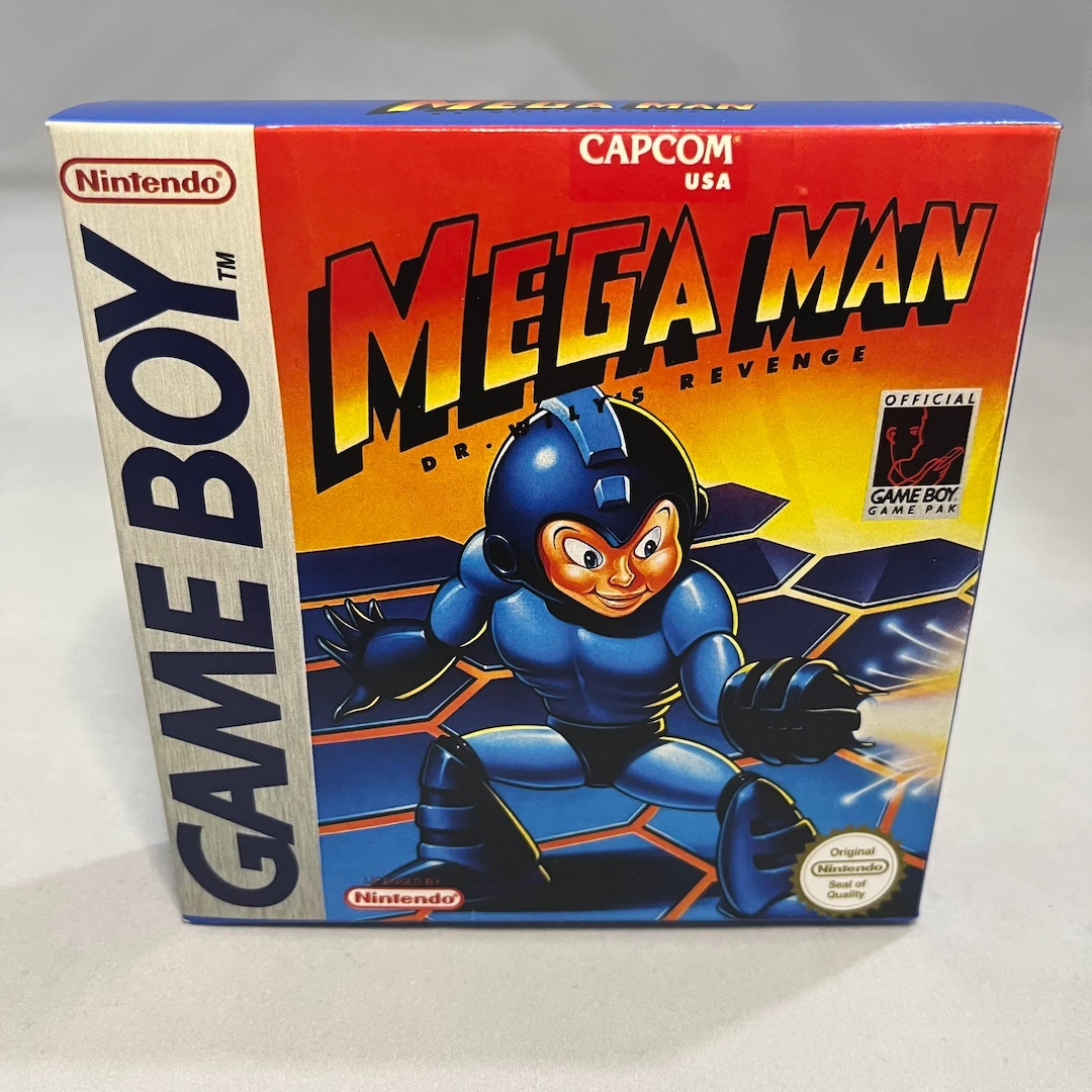 Mega Man | NTSC | Gameboy | GB | En | Reproduction Box and Inner Tray ...