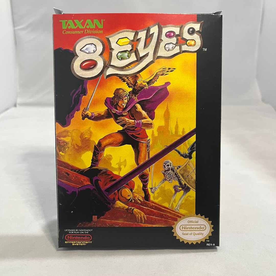 8 Eyes | NTSC | Nintendo | NES | En | Reproduction Box - Etsy
