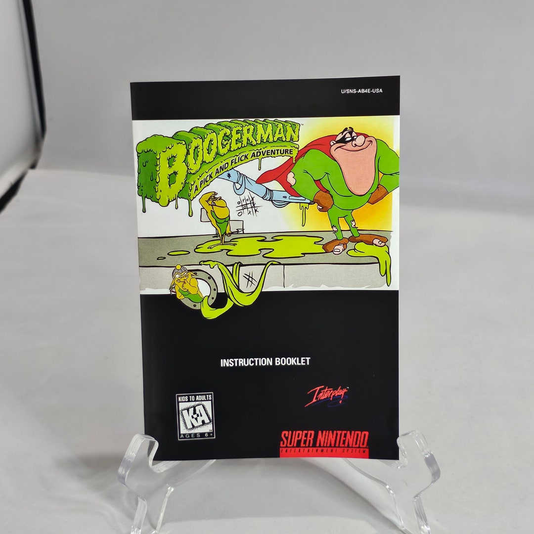 Boogerman | NTSC | Super Nintendo | SNES | En | User Instruction Manual ...