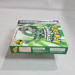 Pokemon Emerald | NTSC | Gameboy Advance | GBA | En | Reproduction Box ...