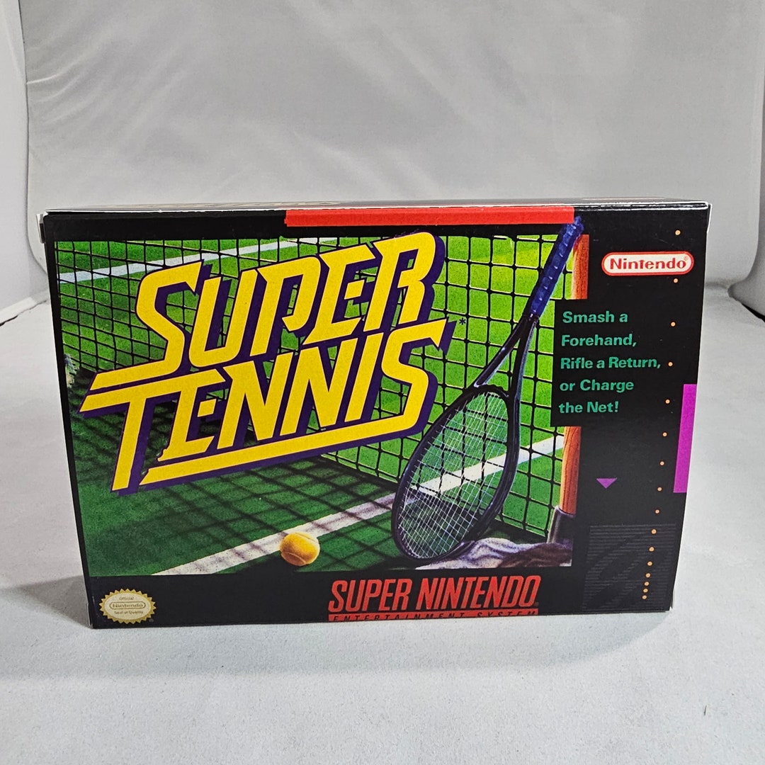 Super Tennis | NTSC | Super Nintendo | SNES | En | Reproduction Box and ...