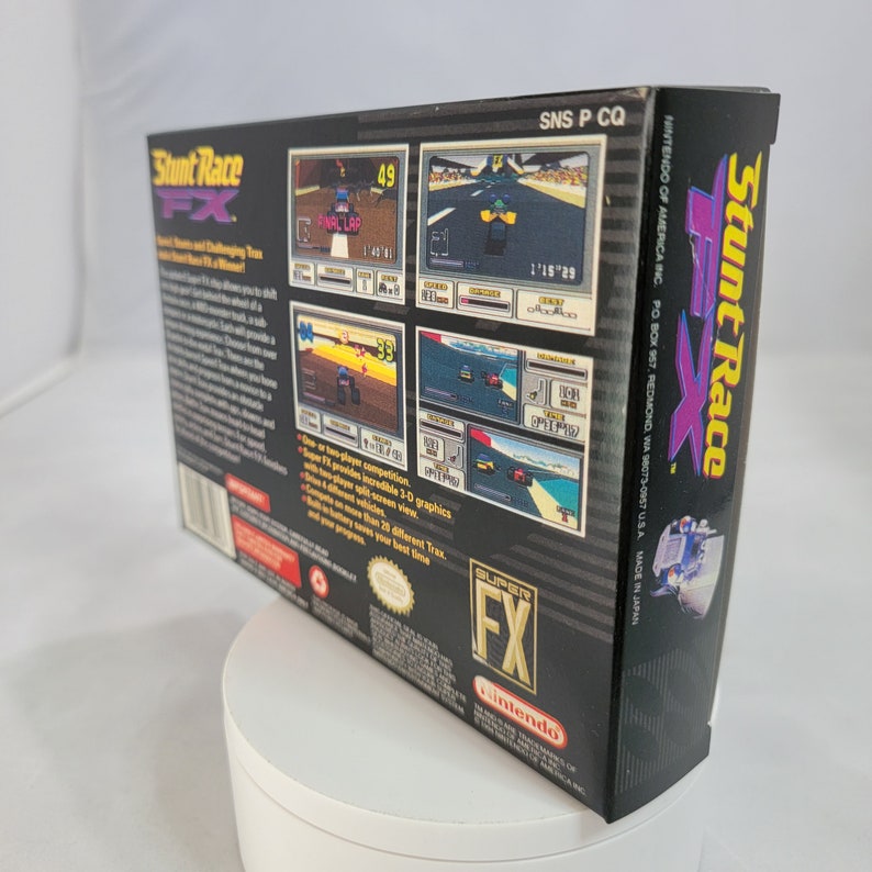 Stunt Race FX | NTSC | Super Nintendo | SNES | En | Reproduction Box ...