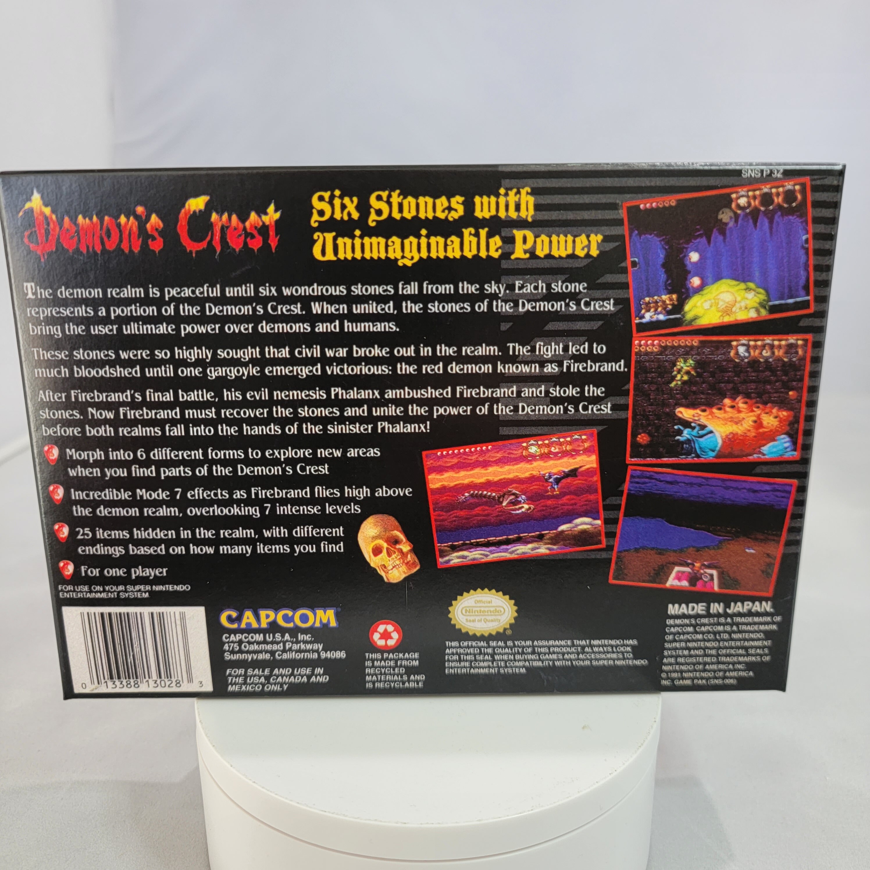 Demon's Crest | NTSC | Super Nintendo | SNES | En | Reproduction Box ...