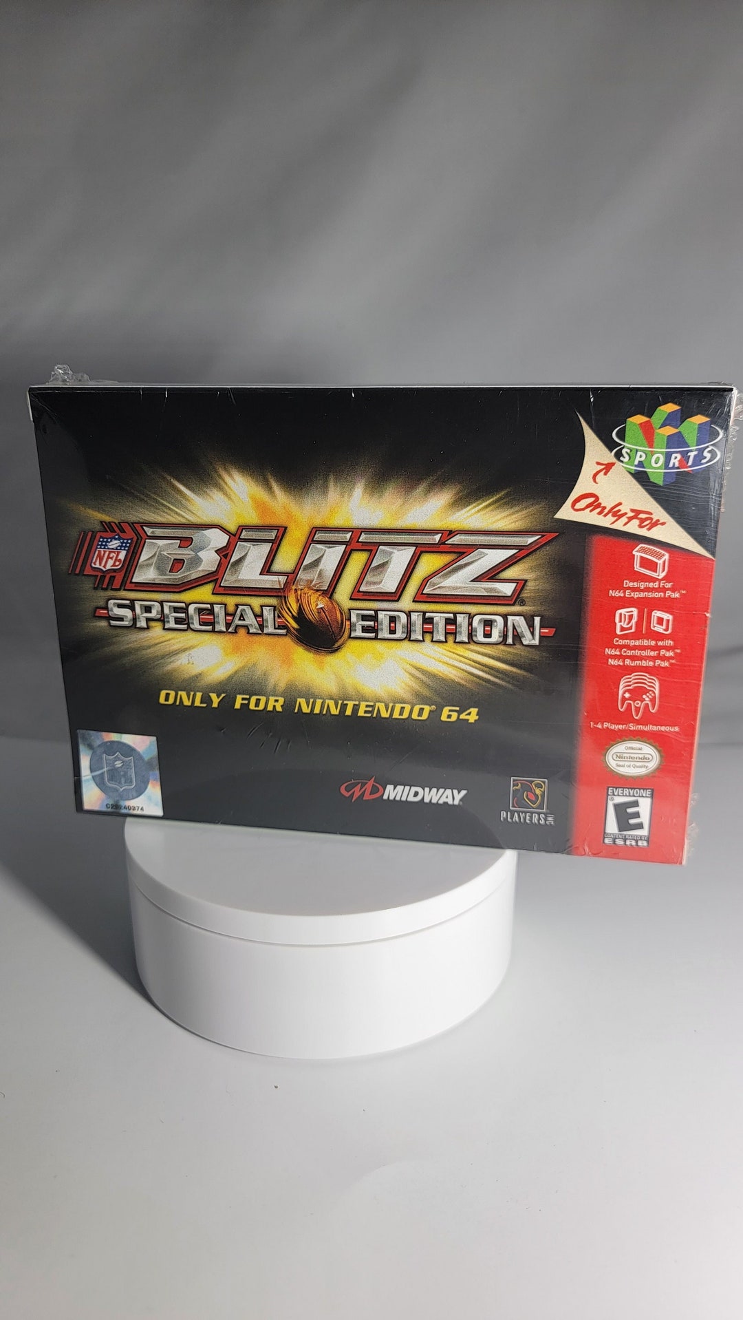 NFL Blitz Special Edition NTSC Nintendo 64 N64 En Reproduction Box and ...