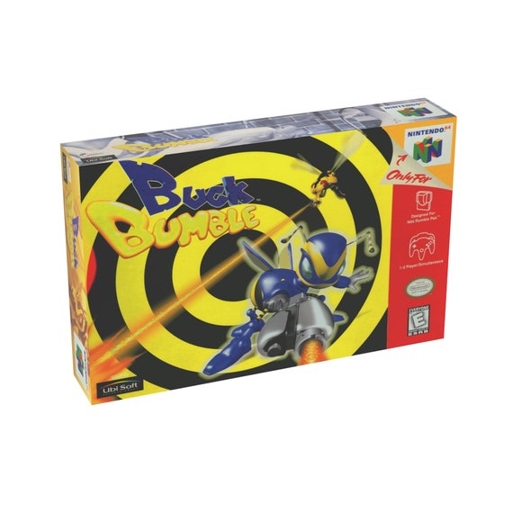 Buck Bumble NTSC Nintendo 64 N64 En Reproduction Box and Inner Tray Etsy