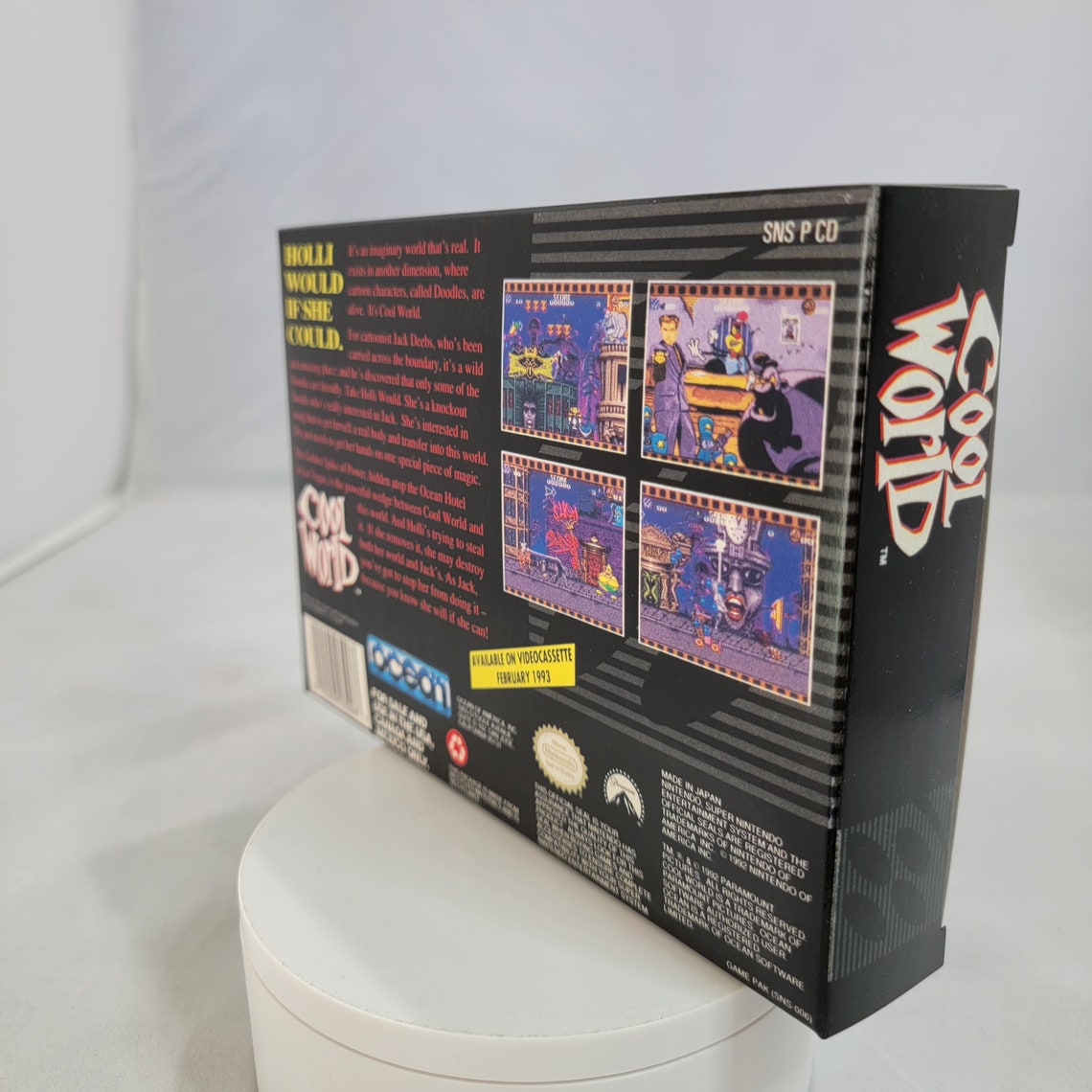 Cool World | NTSC | Super Nintendo | SNES | En | Reproduction Box and ...