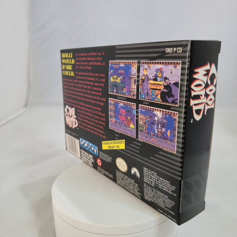 Cool World | NTSC | Super Nintendo | SNES | En | Reproduction Box and ...