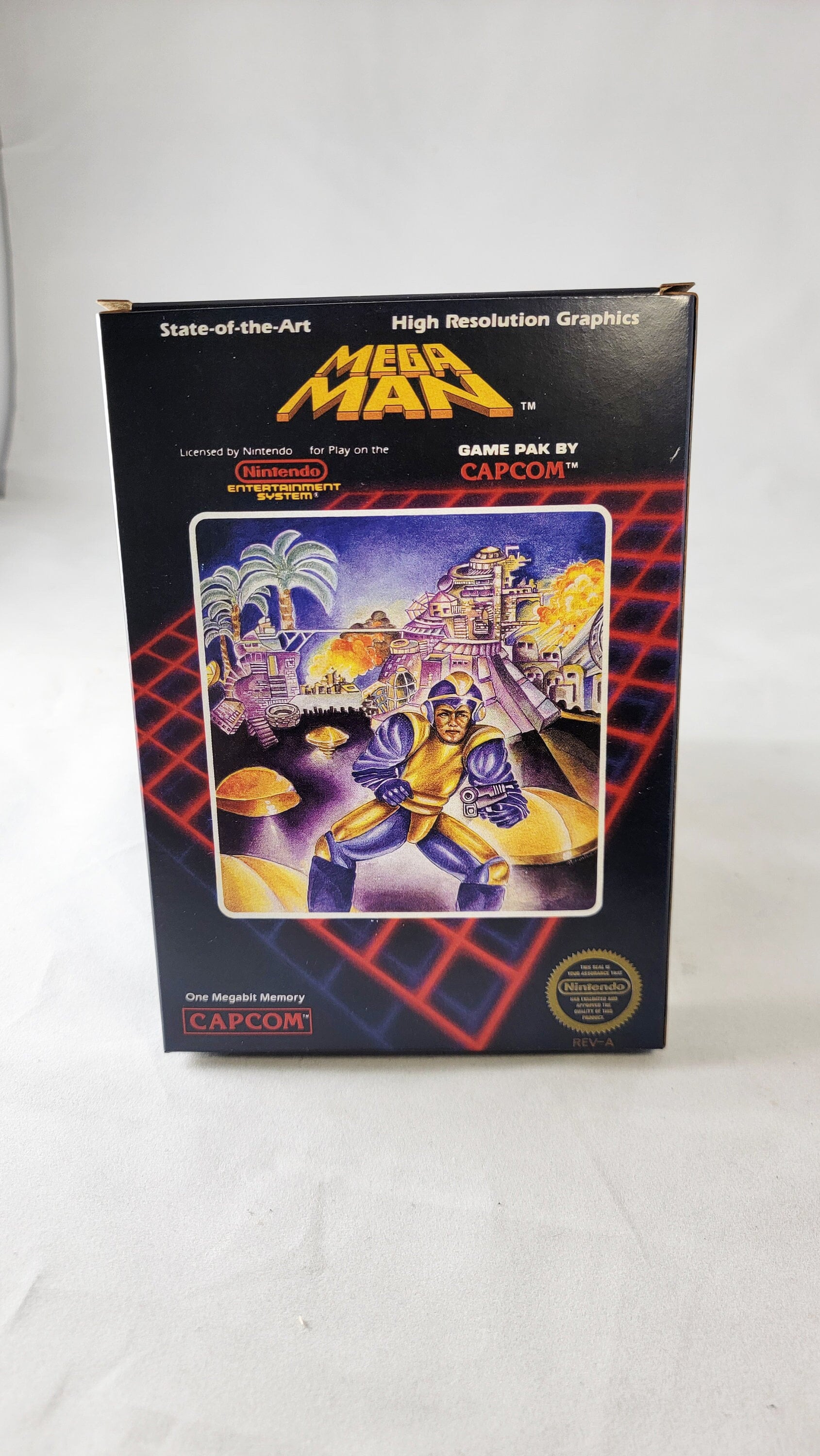 Mega Man Nes Box Art