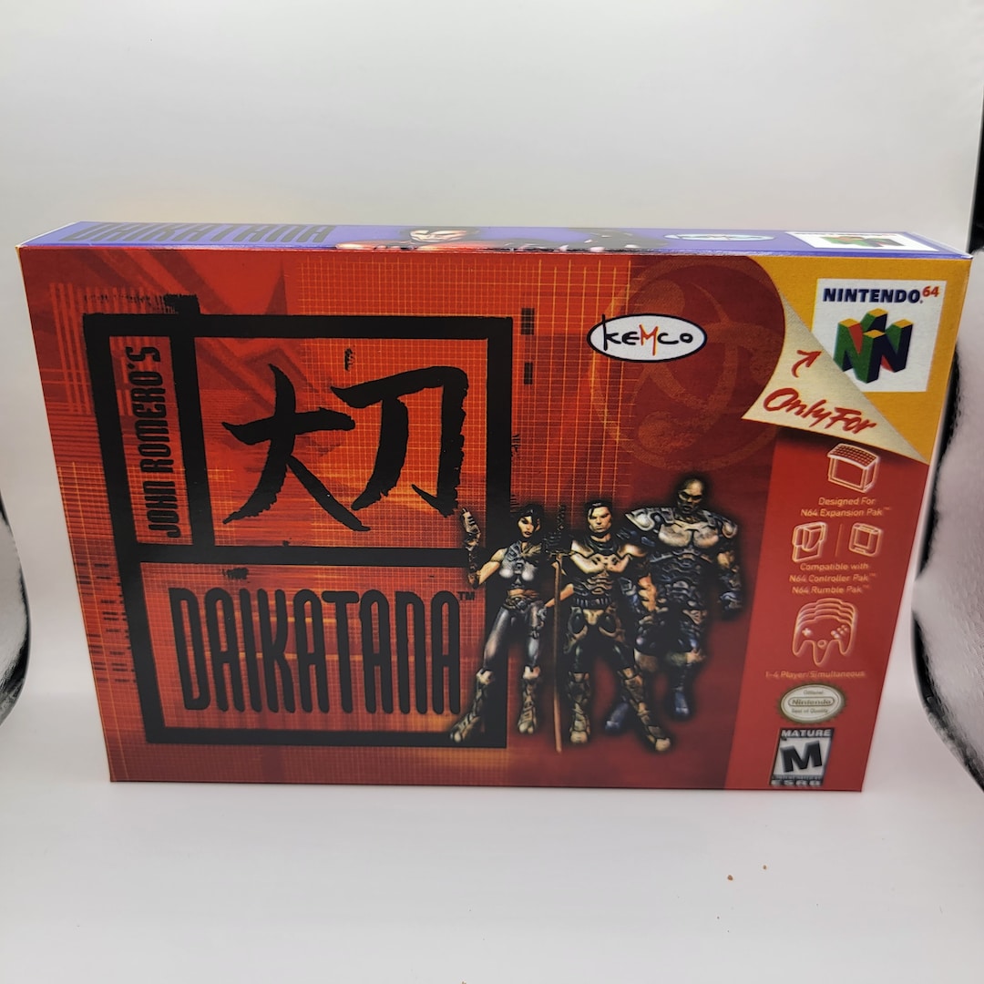 Daikatana | NTSC | Nintendo 64 | N64 | En | Reproduction Box and Inner ...