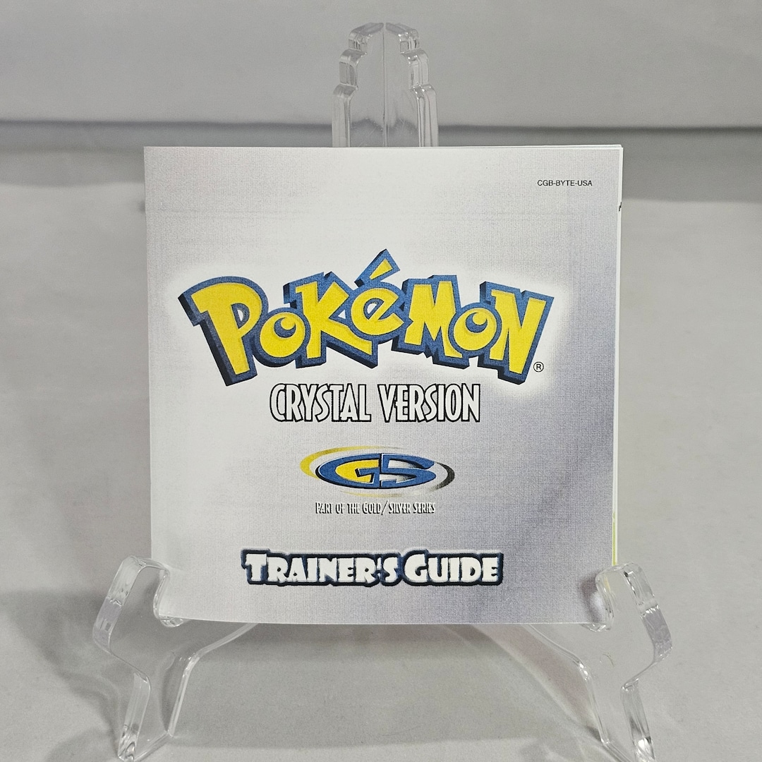 Pokemon Crystal | NTSC | Gameboy Color | GBC | En | User Instruction ...