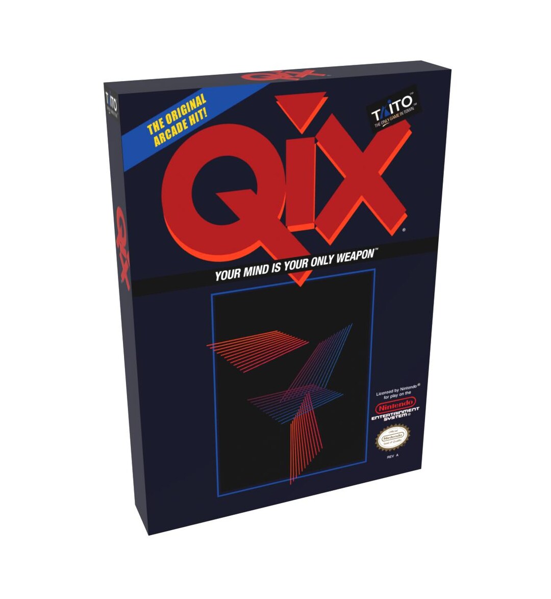 Qix | NTSC | Nintendo | NES | En | Reproduction Box - Etsy
