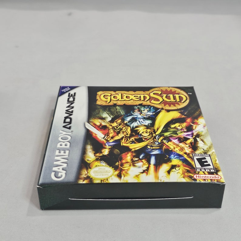 Golden Sun | NTSC | Gameboy Advance | GBA | En | Reproduction Box and ...